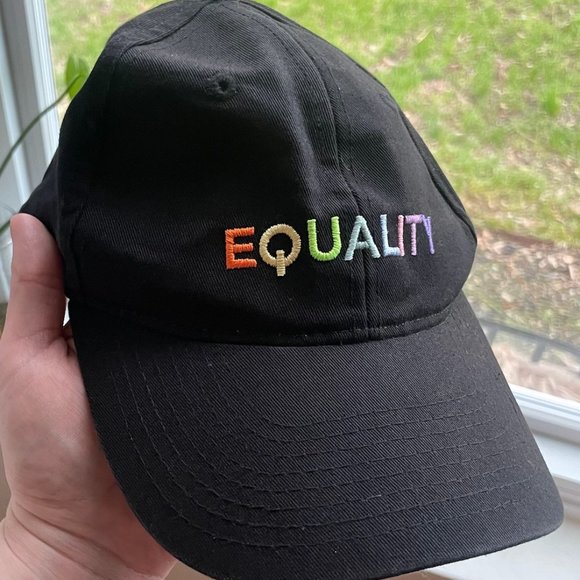 H&M | Accessories | H M Equality Hat Black Rainbow Pride | Poshmark